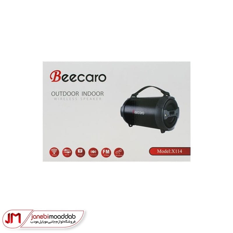 اسپیکر بلوتوث بیکارو مدل Beecaro X114 | فروشگاه لوازم جانبی موبایل مودب