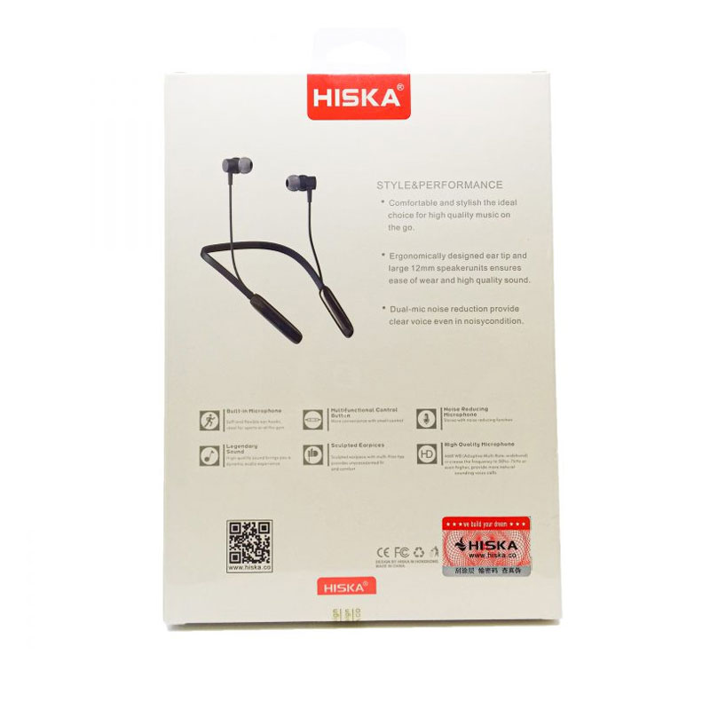 هندزفری بلوتوث گردنی HISKA FX-380 | فروشگاه لوازم جانبی موبایل مودب