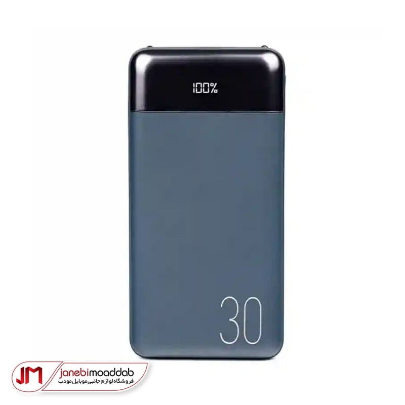 مشخصات و قیمت پاوربانک HISKA مدل QI-313PD ظرفیت 30000 میلی آمپر | فروشگاه لوازم جانبی موبایل مودب