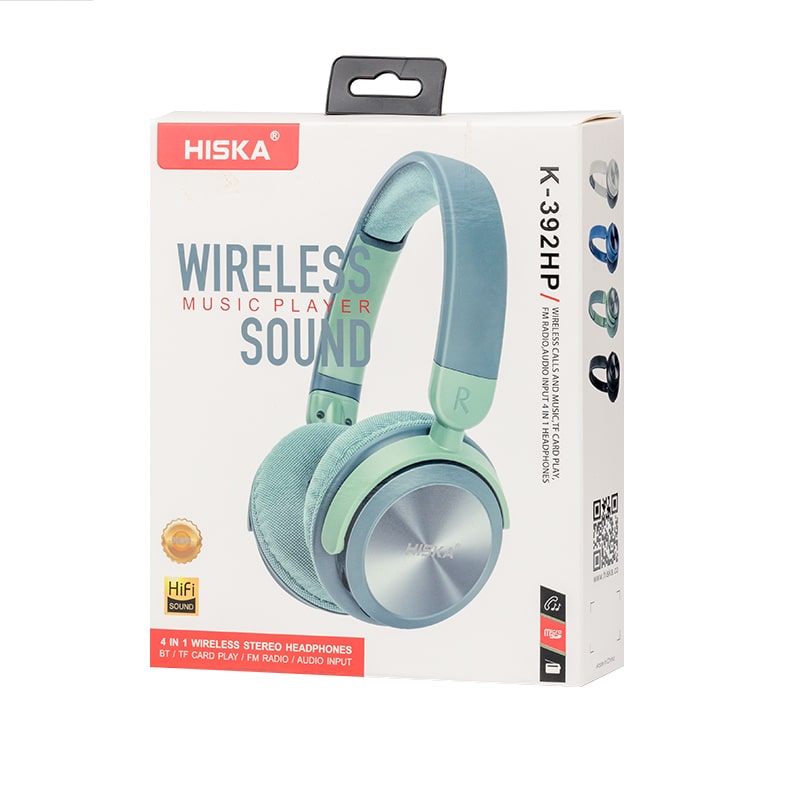 قیمت و مشخصات هدفون شارژی HISKA مدل K-392HP | فروشگاه لوازم جانبی موبایل مودب