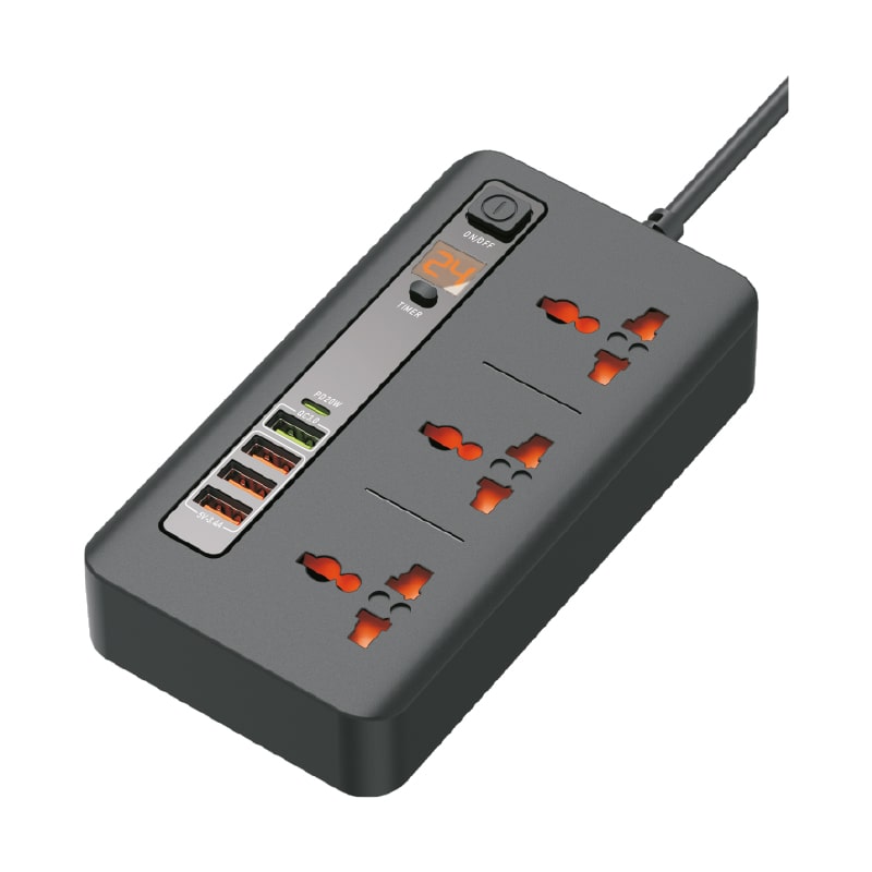 قیمت و مشخصات چندراهی برق هیسکا مدل CH-5520 | فروشگاه لوازم جانبی موبایل مودب