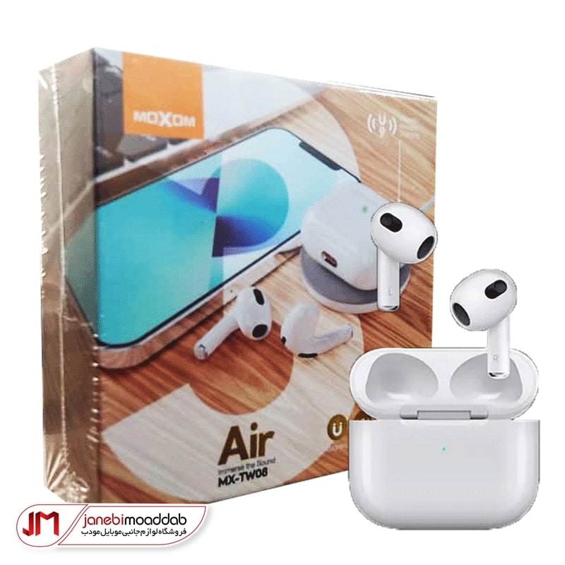 قیمت و مشخصات هندزفری بلوتوثی موکسوم مدل MX-TW08 | فروشگاه لوازم جانبی موبایل مودب